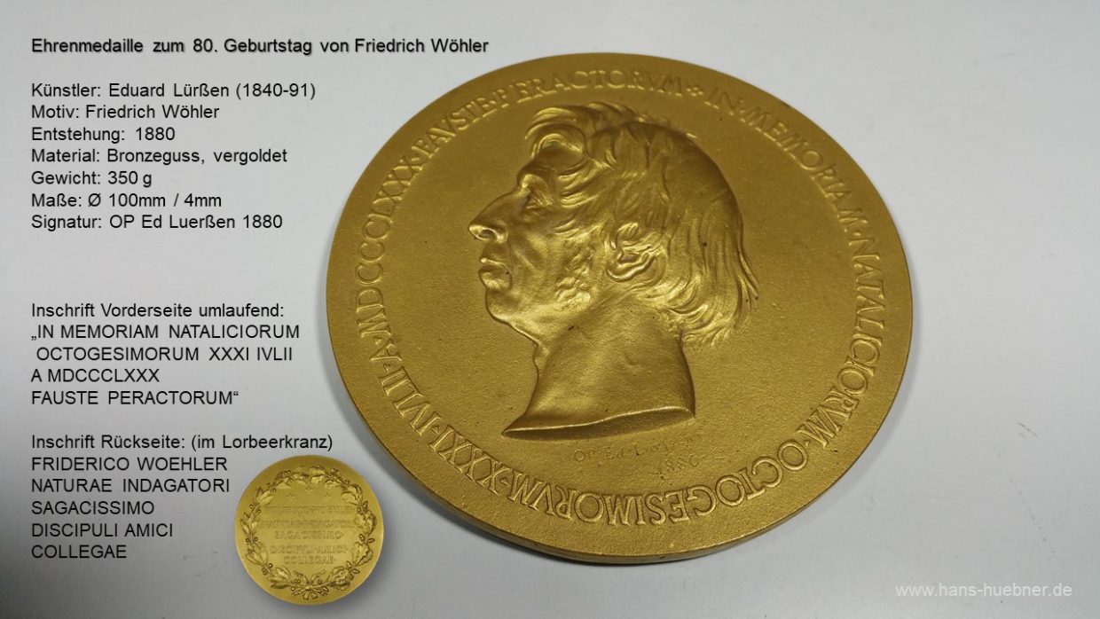 Friedrich Wöhler, Chemiker – SammlungHUEBNER